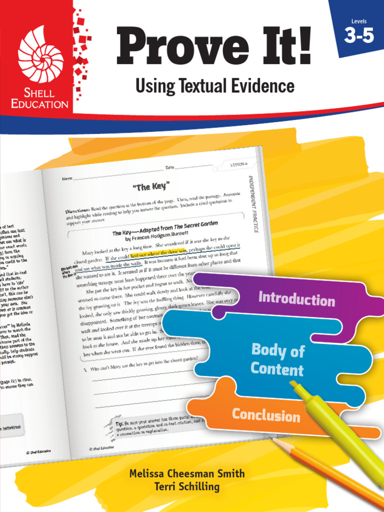 Textual Evidence Strategies for Grades 3-5 | PDF | Reading ...