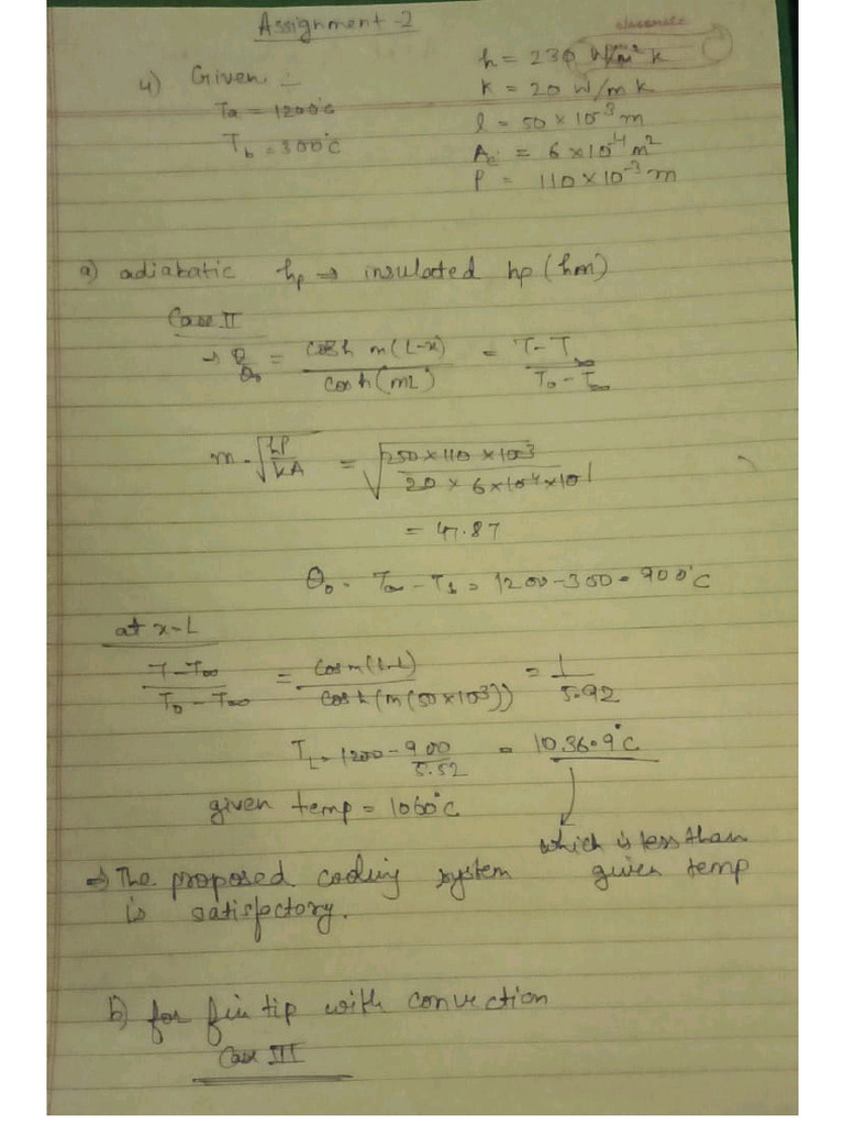 HMT Assignment 2 | PDF