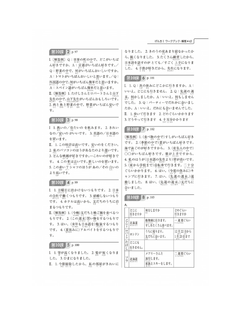 Chiavi GENKI WORKBOOK KANJI FINALI | PDF
