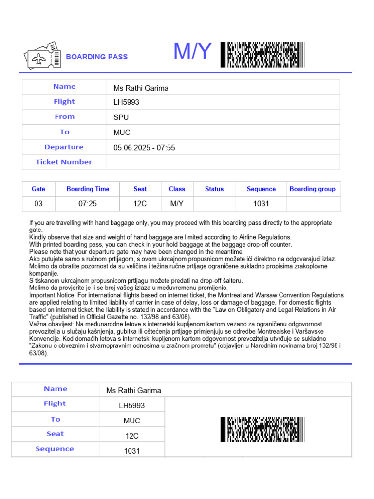 Web Checkin Boarding Pass | PDF | Aviation | Airlines