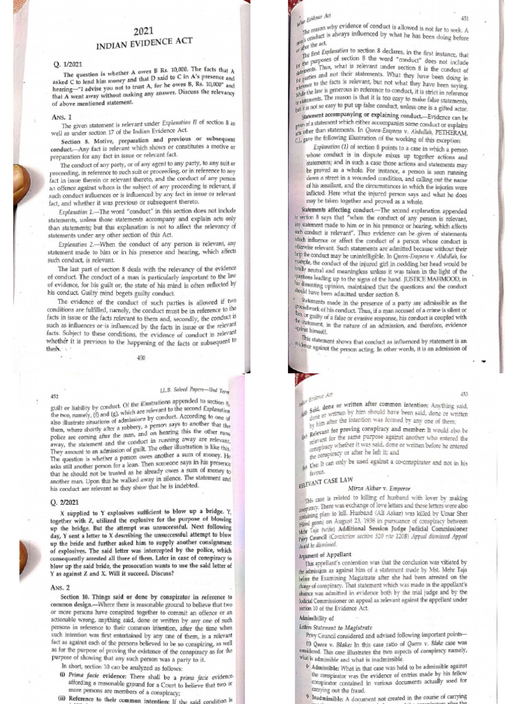 BSA 2nd Sem PYQ | PDF