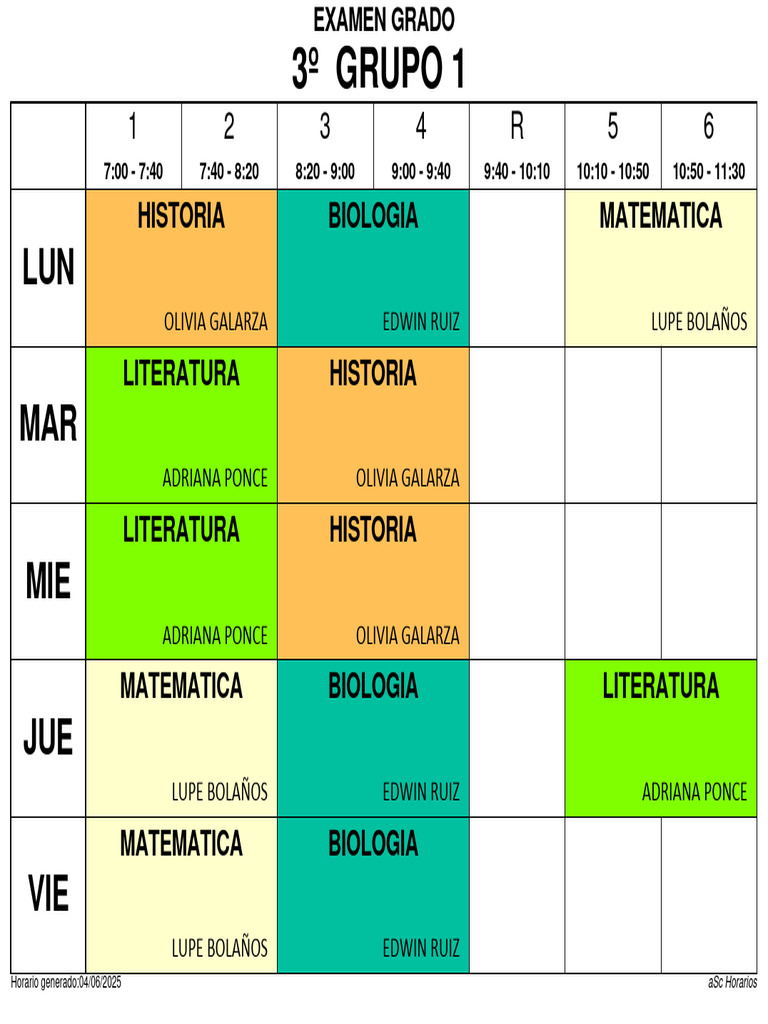Clases Examen Grado | PDF