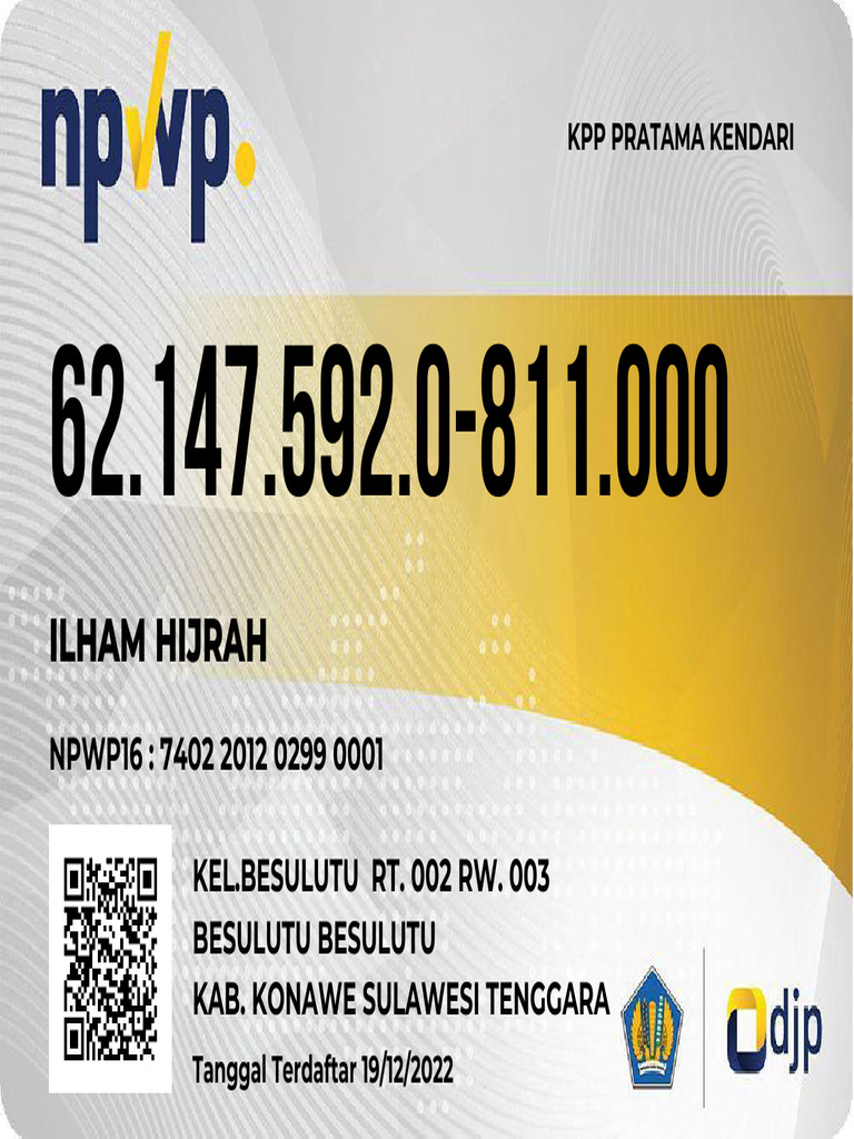 220122796477NPWP NPWP | PDF