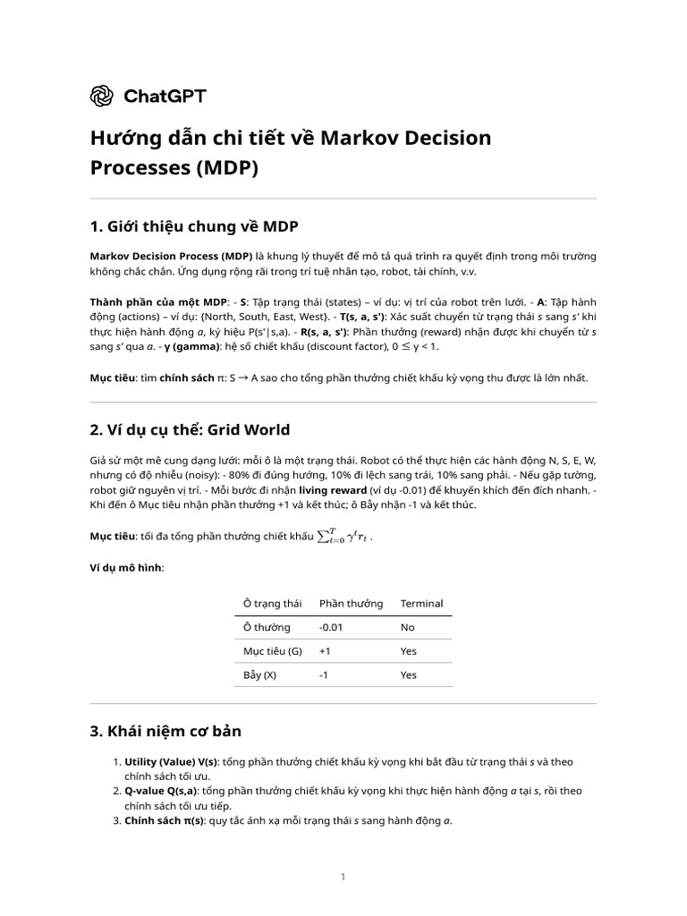 MDP Detailed Tutorial | PDF
