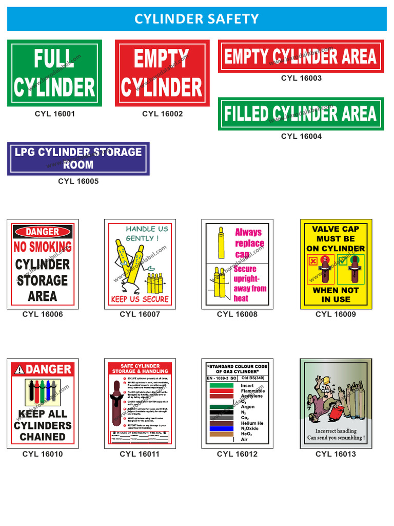 Cylinder Safety | PDF