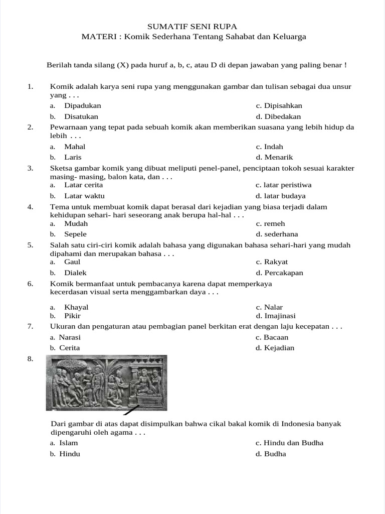 Sumatif Seni Rupa | PDF