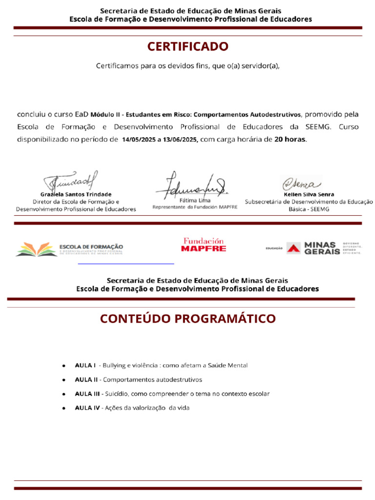 Certificado ERCA | PDF