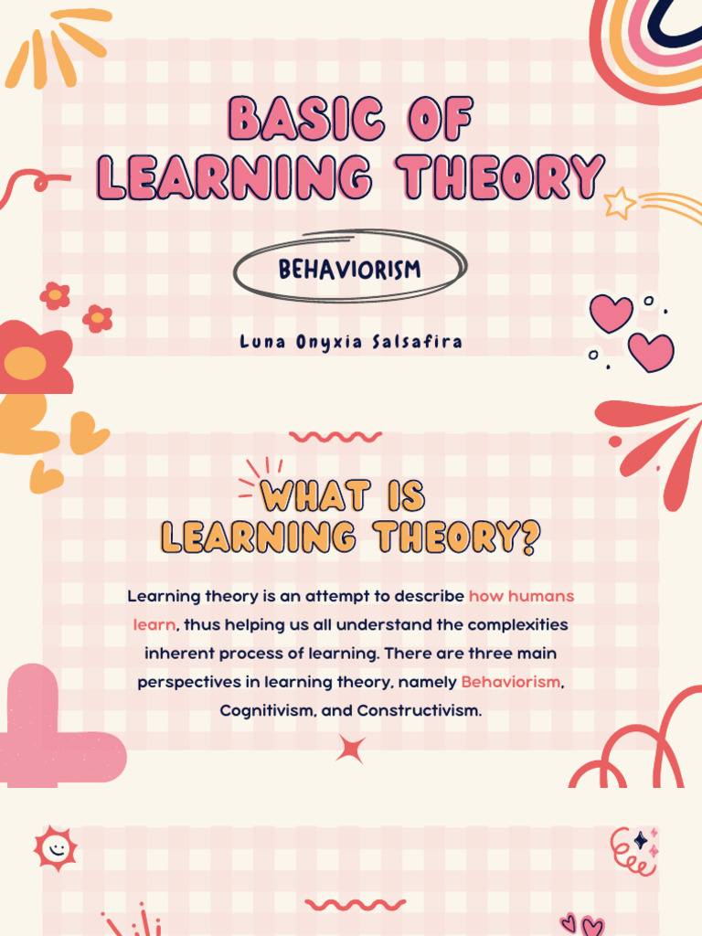 Learning Theory of Behaviorism | PDF