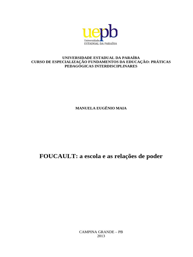 Modelo Monografia Pre Textuais Uepb | PDF | Abstract (resumo)