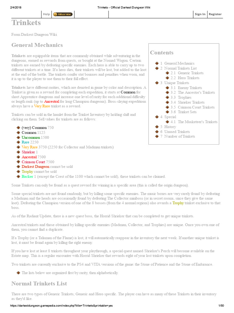 32 Trinkets | PDF | Role Playing Games | Role Playing Video Games