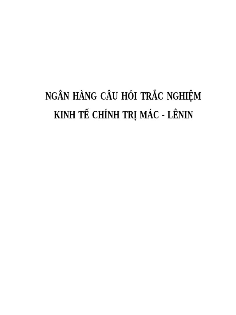 Đa TN KTCT | PDF