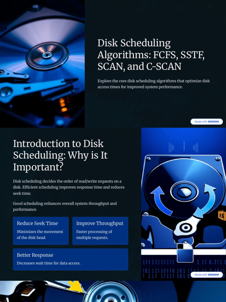 Disk Scheduling Algorithms FCFS SSTF SCAN and C SCAN | PDF