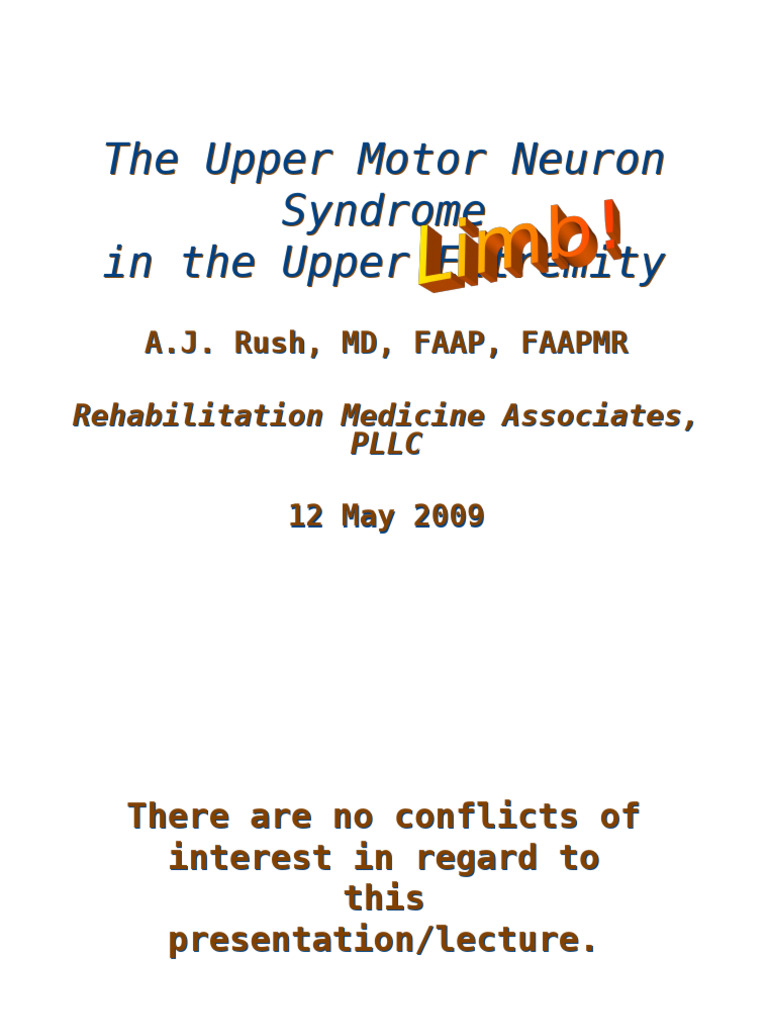 UE UMN for Spasticity Conference | PDF | Elbow | Anatomical Terms Of Motion