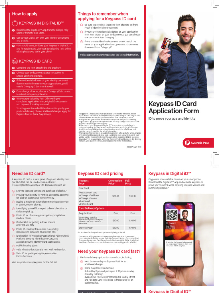 Keypass Application Form | PDF | Identity Document | Driver's License