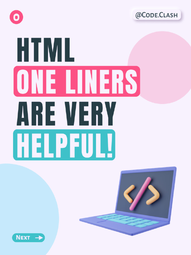 HTML One Liners | PDF