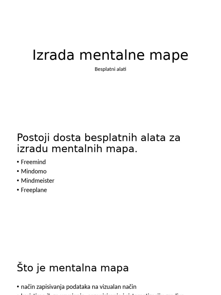 Izrada Mentalne Mape | PDF