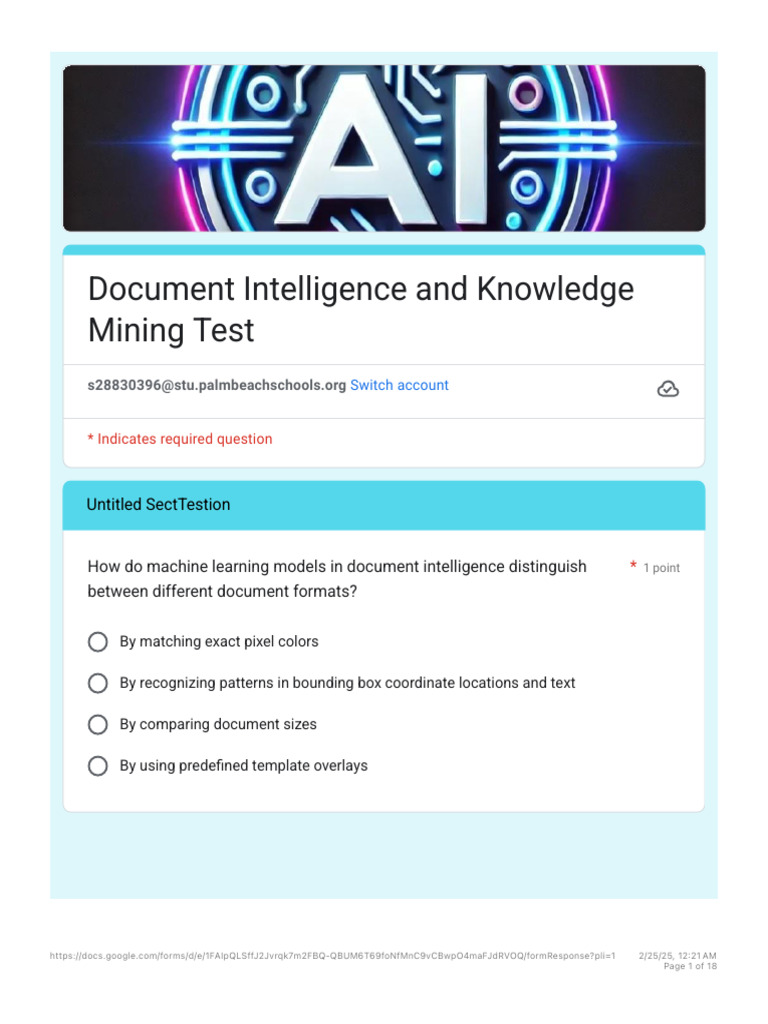 Document Intelligence and Knowledge Mining Test | PDF | Search Engine ...