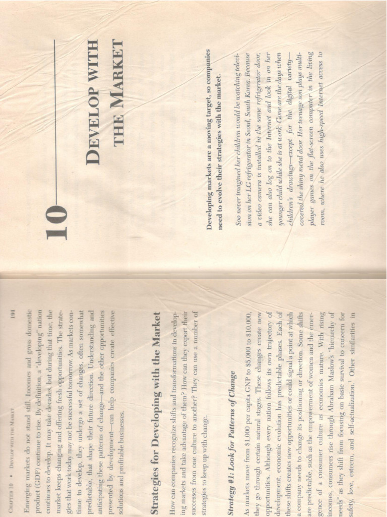 Chapter # 10 Develop With The Market | PDF