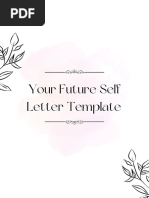 Future-Me Letter Template | PDF