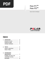 Polar FT1 FT2 - Manual Do Usuário | PDF | Frequência cardíaca | Alergia