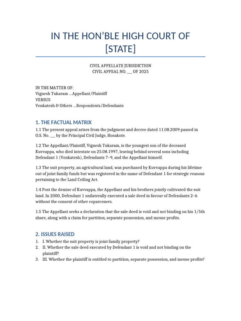 Written Submission Plaintiff | PDF | Lawsuit | Appeal