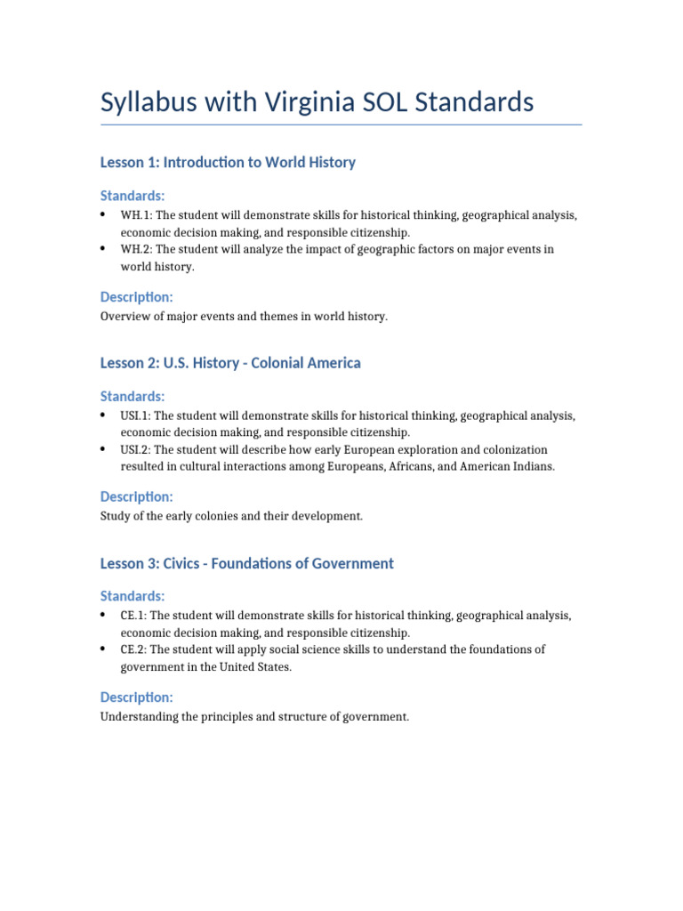 Updated Syllabus | PDF