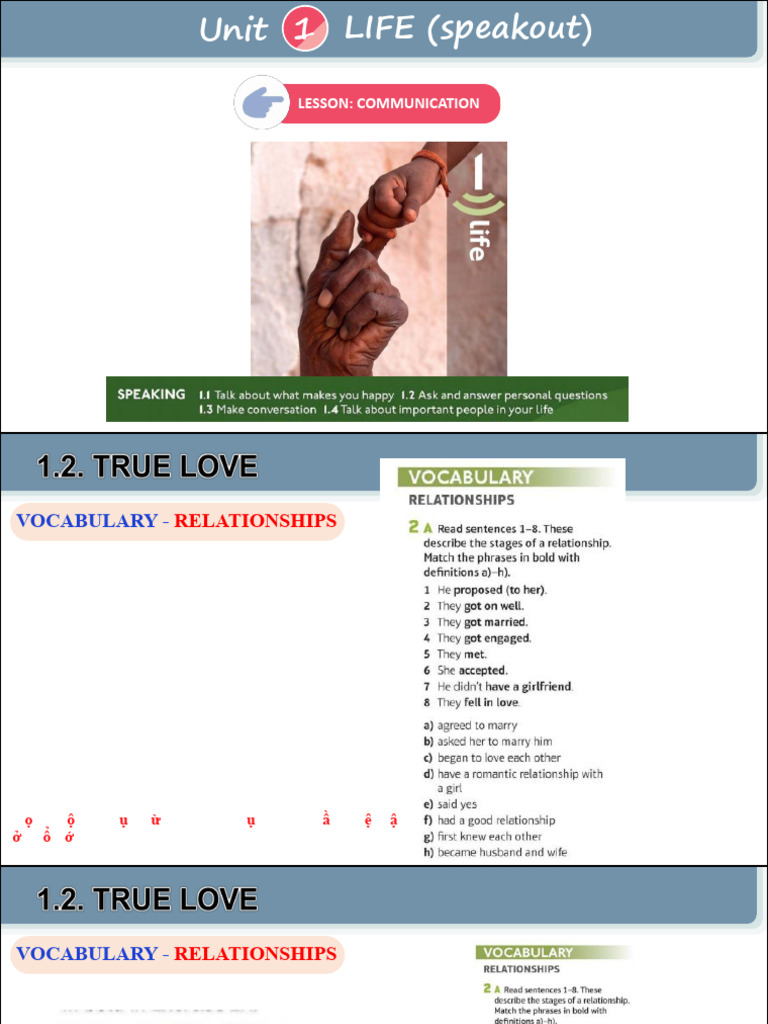 Speaking Homework Unit 1 Bu I 02 (Lesson 1.1 + 1.2) | PDF