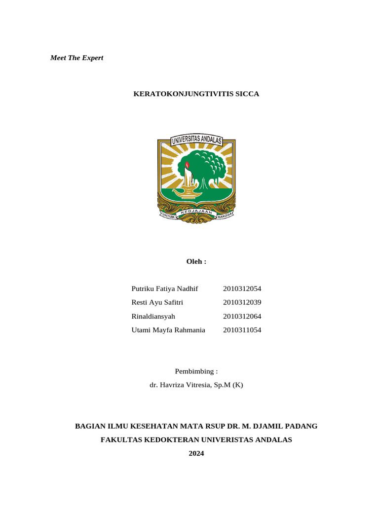 Keratoconjunctivitis Sicca: Tinjauan Lengkap | PDF