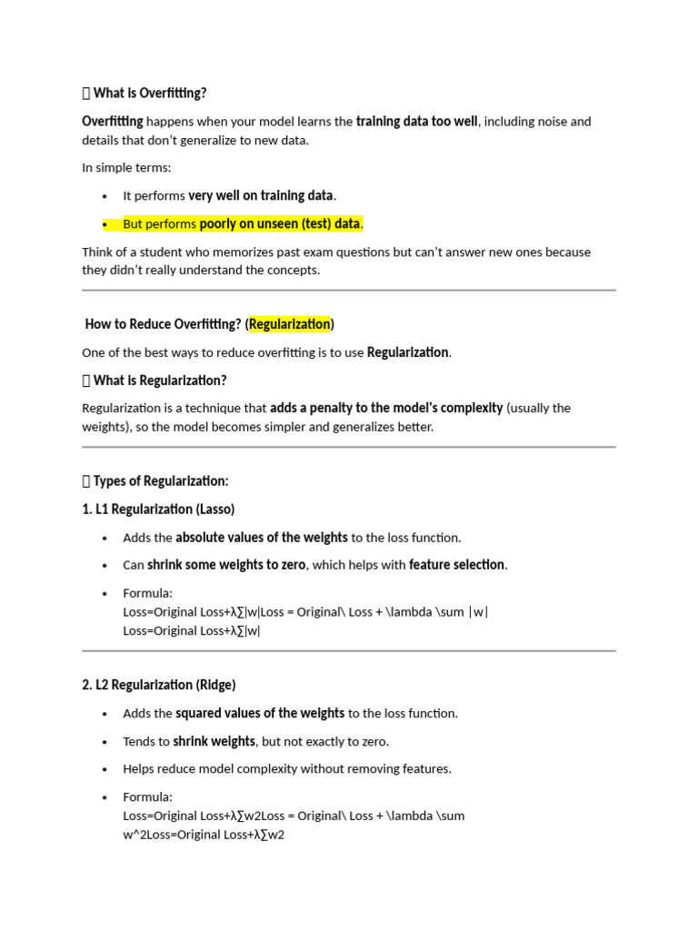 ? What Is Overfitting | PDF