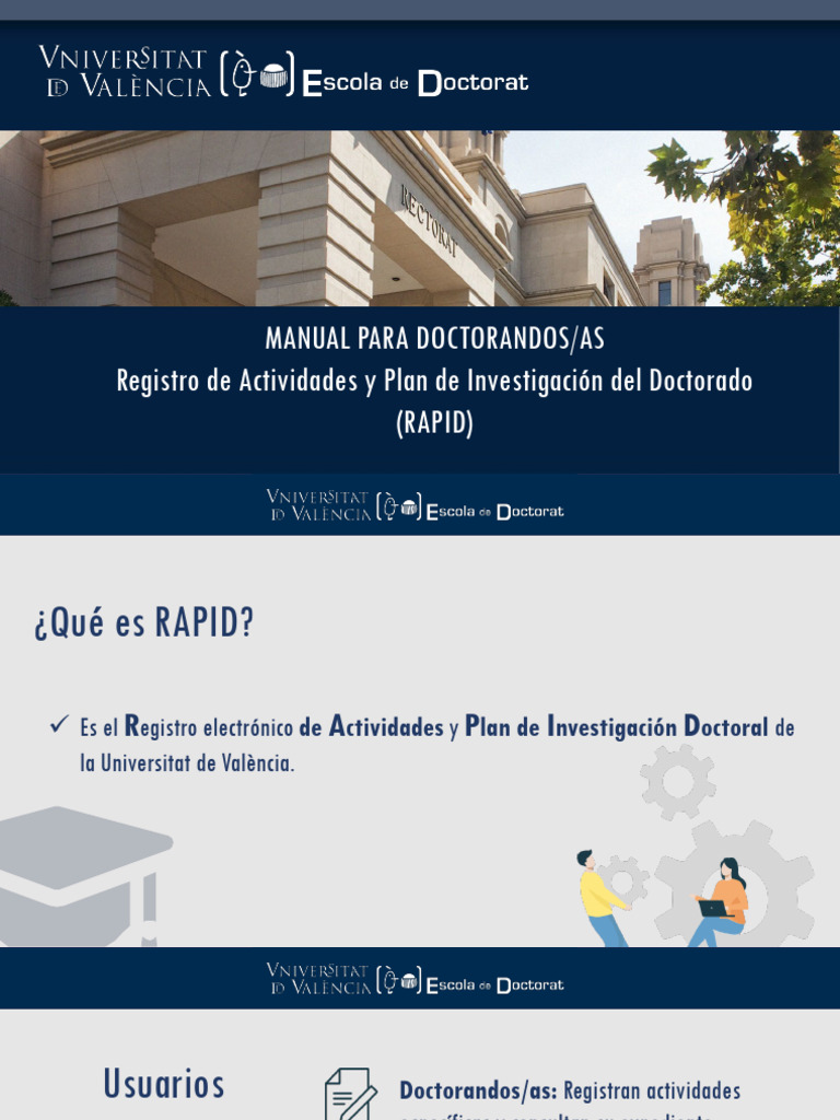 Manual para Alumnado (Rapid) | PDF | Doctorado