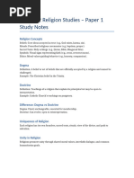 Grade 12 Religion Studies Revision Guide | PDF | Catholic Church ...