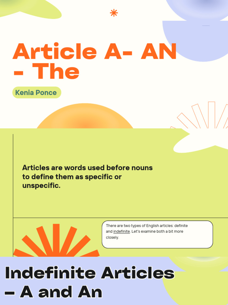 Article A - AN - The | PDF