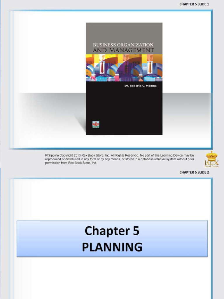 Chapter 5 Planning | PDF