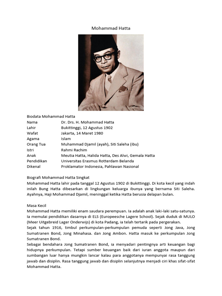 Mohammad Hatta | PDF
