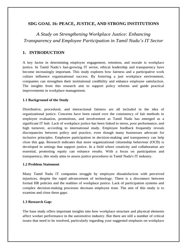 TEAM 7 Research Proposal | PDF | Employee Retention | Justice