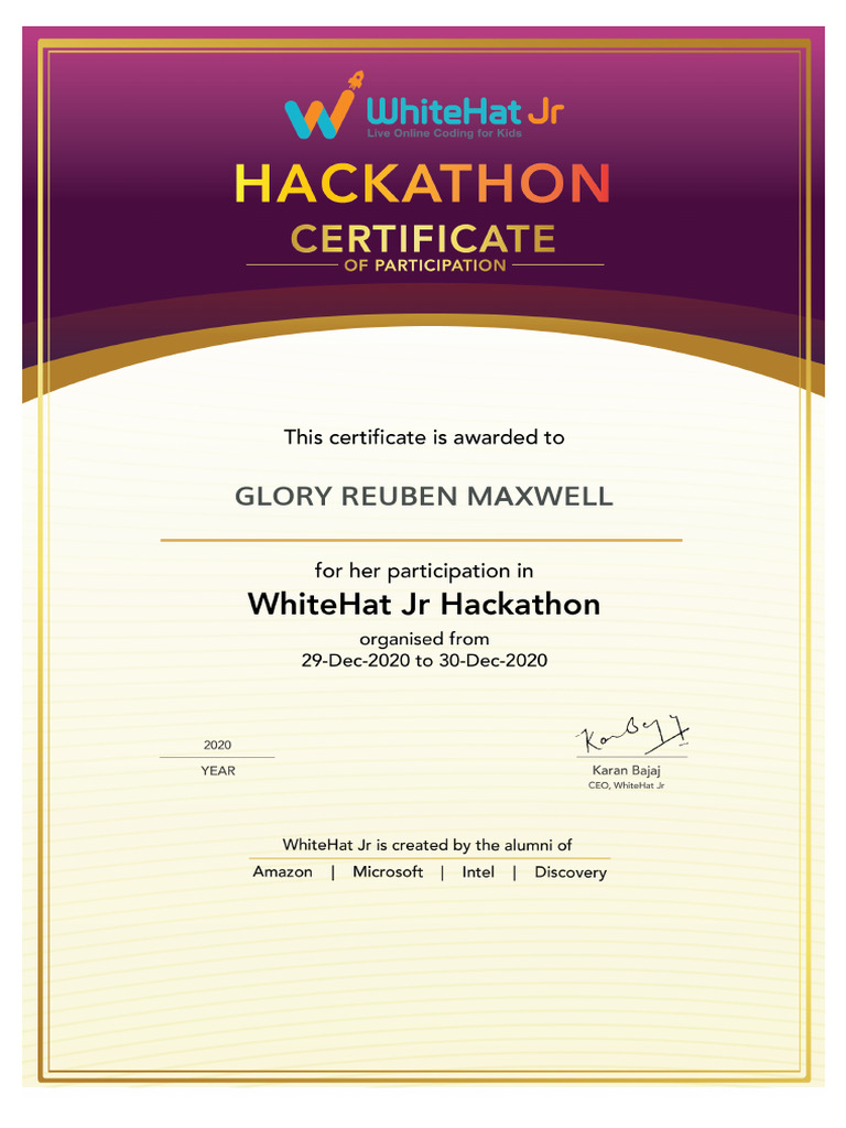 Hackathon 2020 | PDF