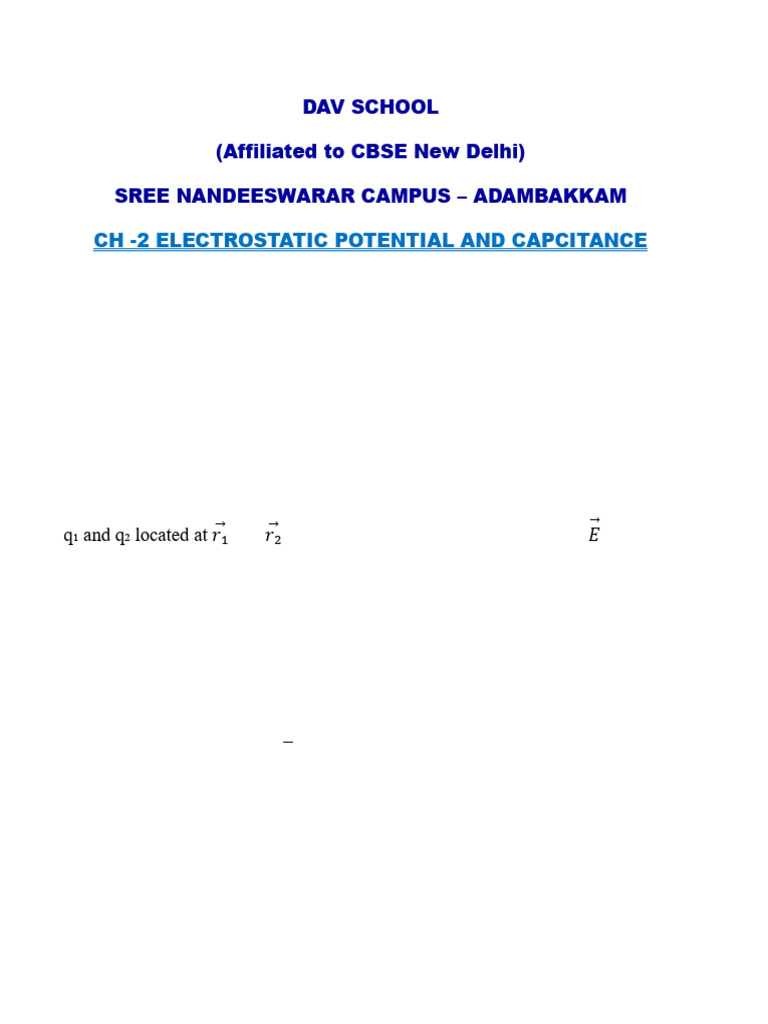 Physics Worksheet LSN 2 1745575658 | PDF | Capacitance | Capacitor