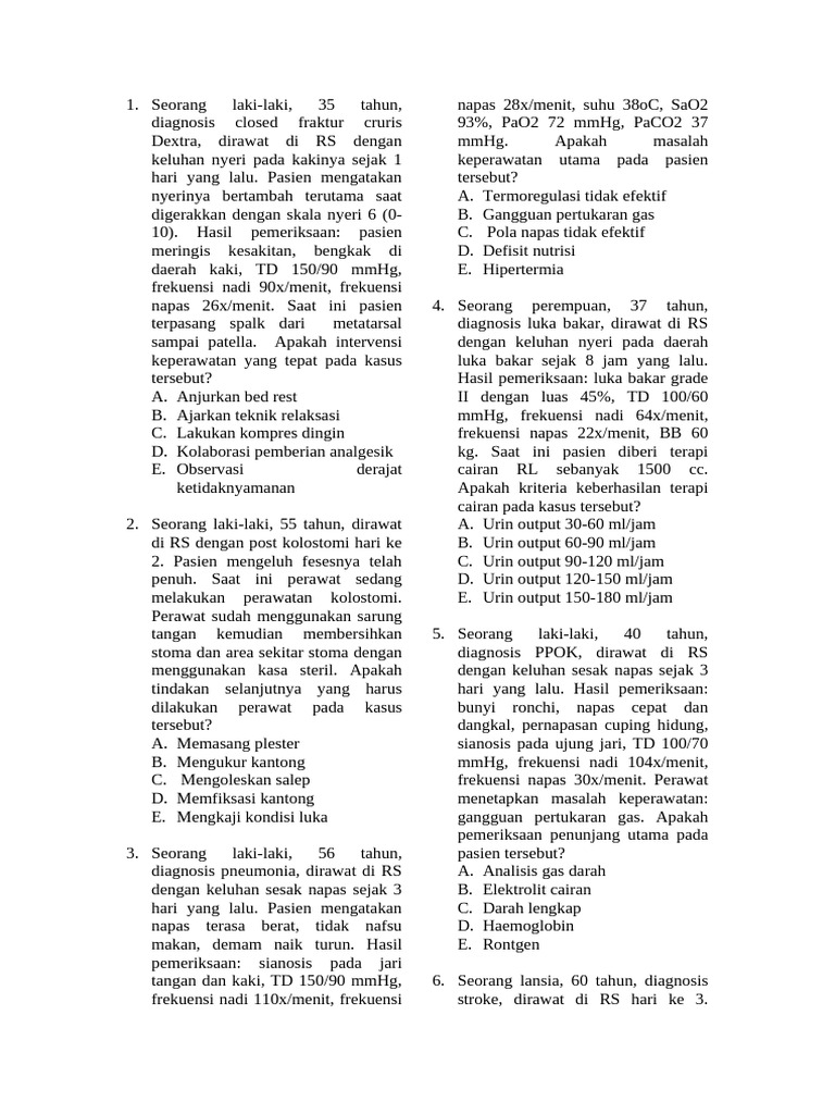 Soal Asts Dokper X Perawat | PDF
