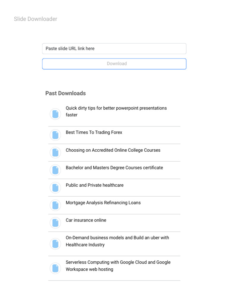 Best SlideShare Downloader 2025 | PDF | Health Care | Cloud Computing