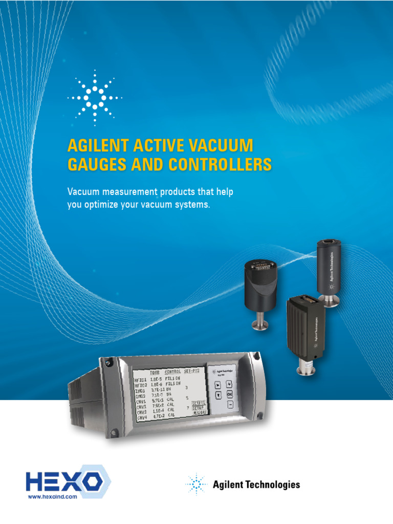 Active Gauges and Controllers Brochure - Agilent - HEXO | PDF | Pressure Measurement | Vacuum