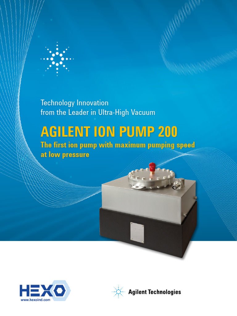 Agilent VIP200 Ion Pump Brochure - (Hexo) | PDF | Vacuum | Gases