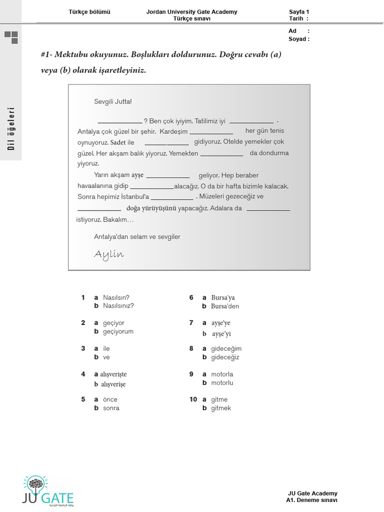 Exam A1 Done | PDF