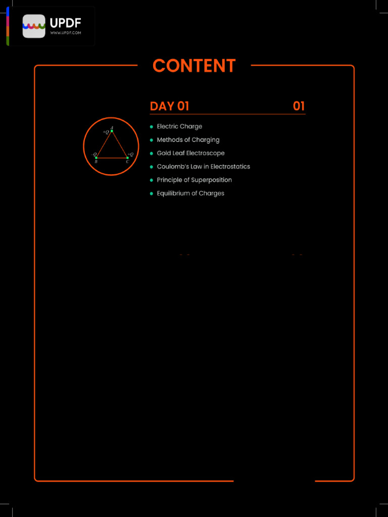 Electrostatic Charges and Field Day01 | PDF