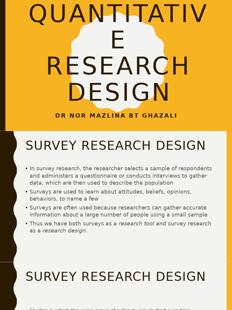 Survey Research Design Overview | PDF | Survey Methodology | Sampling ...