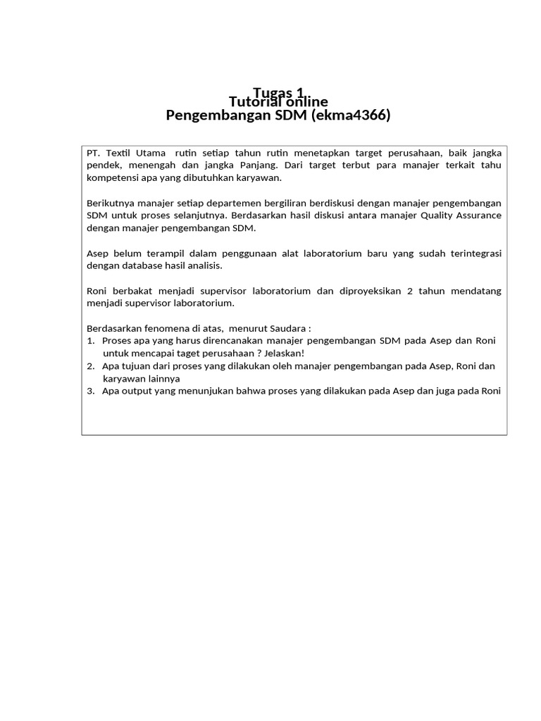 043532871_Fandi Eka Pranata_Pengembangan SDM | PDF