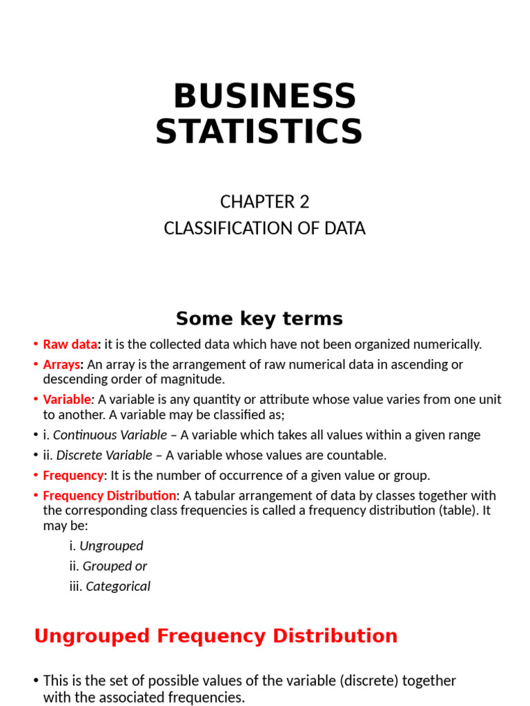 BUSINESS STATISTICS CHAPTER 2 | PDF | Histogram | Probability Distribution