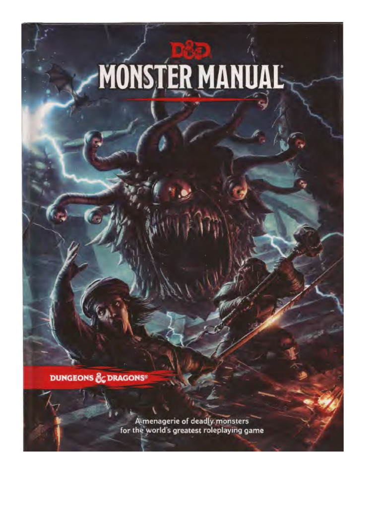 5e 2014 Monster Manual | PDF