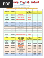LKG & UKG Time Table 2025-2026 | PDF