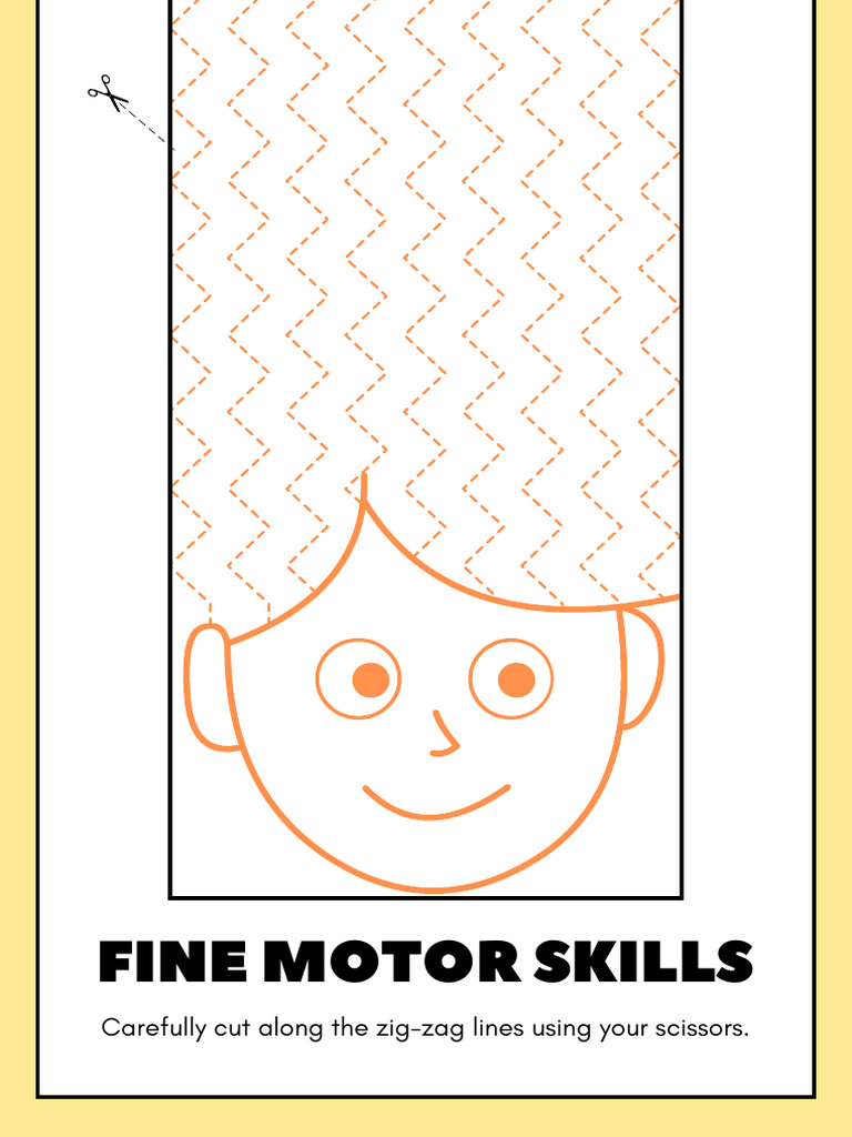 Colorful Scissor Skills Fine Motor Worksheets | PDF