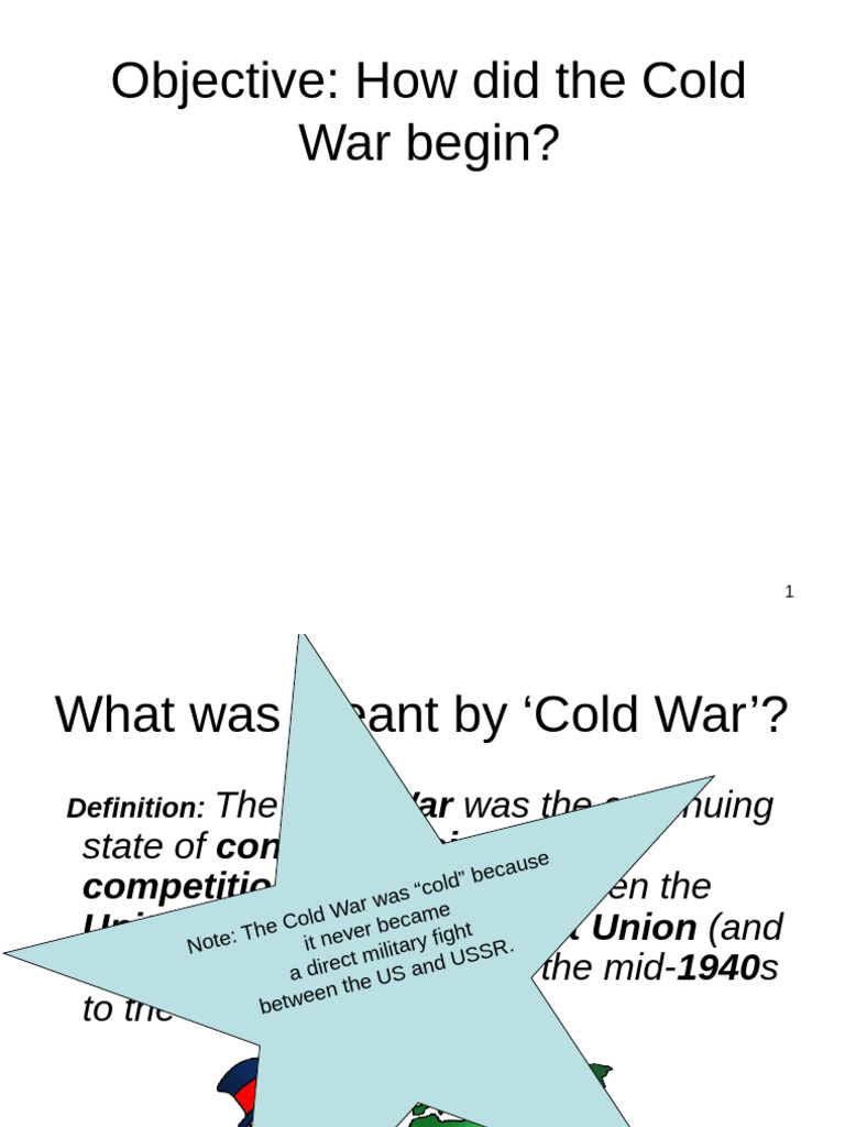 Slides - Intro To Cold War Shortened | PDF | Communism | Cold War